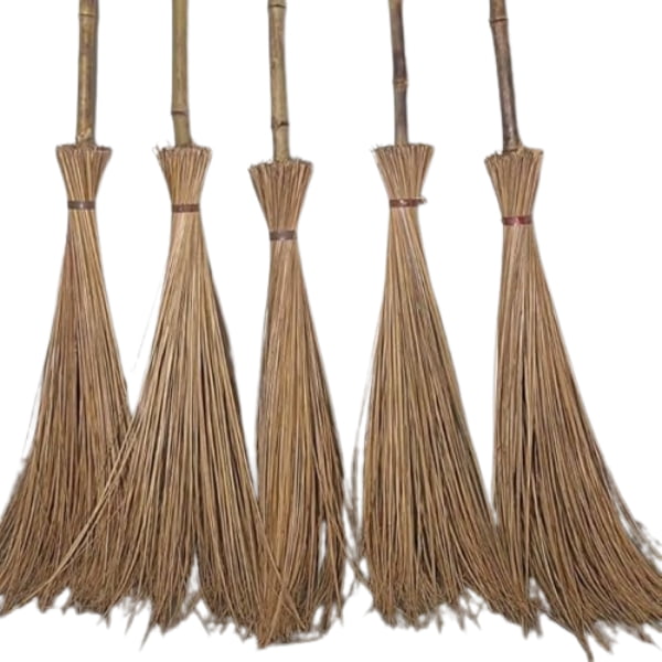 Tilla Dust Broom with Bamboo Stick , Eco & Durable , Coconut Tilla ...